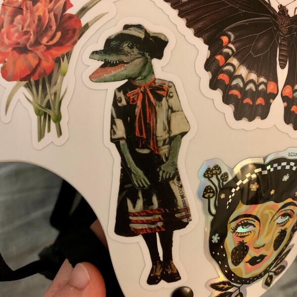 Alligator Sticker, Weird Unique Waterproof Durable Vinyl Stickers ...