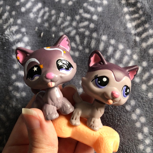 Littlest Pet Shop LPS Custom Strawberry Ice Cream Husky - Etsy