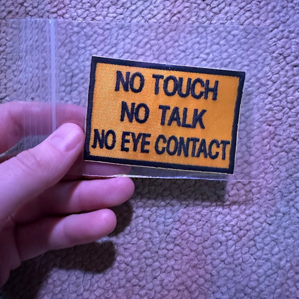 Custom 3 Lines of Text Personalized Patch With Hook and Loop Fastener ...