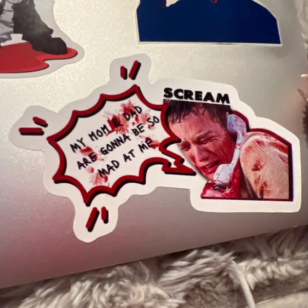 Rules to Survive a Horror STICKER -RANDY~SCREAM Fan Inspired! - Etsy