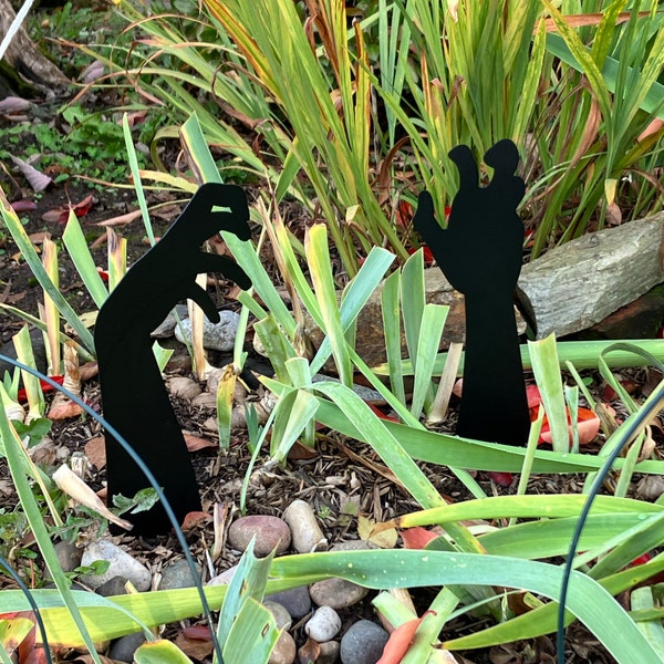 Zombie Hands Metal Yard Stakes, Zombies, Zombie Decor, Halloween Decor ...