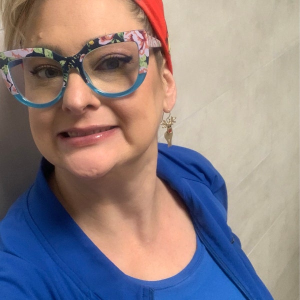 Oversize "apfel" Retro Fun Colorful Large Round Circle Reading Glasses ...