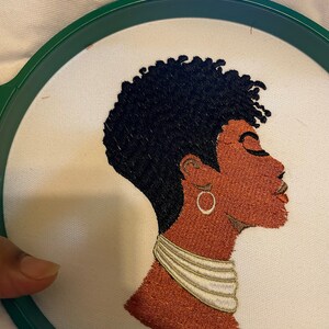 African Woman Stitching Scheme Black Girl Embroidery Pattern | Etsy