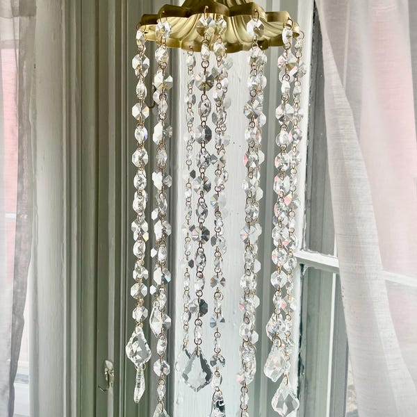 Modern Brass Bobeche Cover for Hanging Wind Chimes & Sun Catchers ...