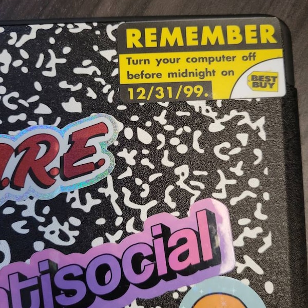 Remember Y2K Turn off Your Computer Vinyl Sticker - Funny Retro Tech ...