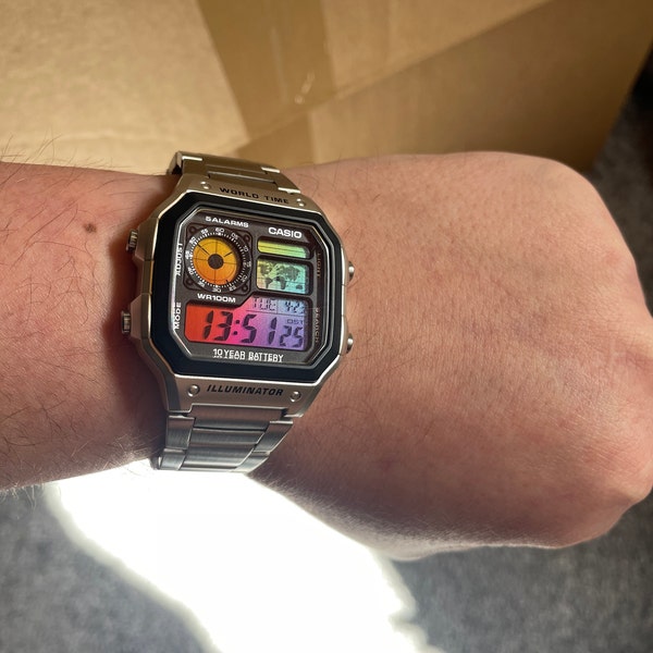 Casio AE-1200 Gradient Filter Screen - Etsy