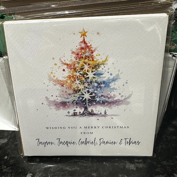4 Pack Mixed Rustic Christmas Cards, Xmas Card Packs, Mixed Seasonal ...