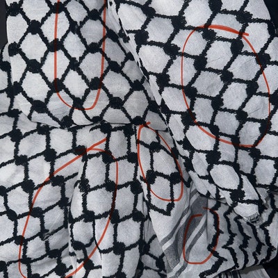 Authentic Palestinian Keffiyeh Shemagh, High Quality Hadab Hand-tied by ...