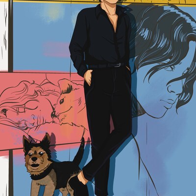 Super-hero Cover Art Portrait. Super Hero Anniversary Present, Cover ...