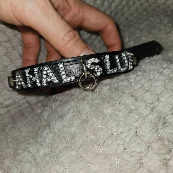 Custom Women Choker Collar,name Choker Collar,word Collar Necklace ...