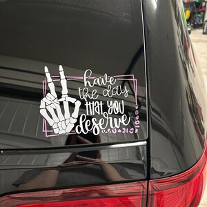 Middle Finger Breast Cancer Ribbon Decal FCK Cancer Breast Cancer ...