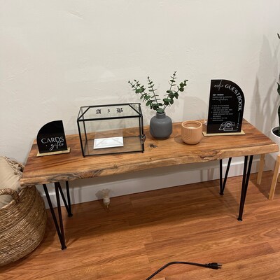 Cards & Gifts Half Arch Table Sign Gift and Cards Sign Modern Script ...