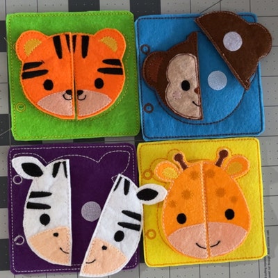 Quiet Book Pattern in the Hoop Machine Embroidery Design. Busy Book ...