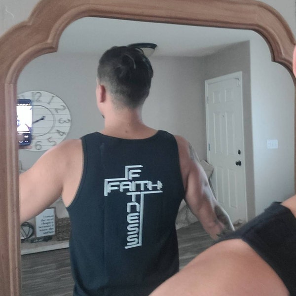 Christian Crossfit Shirt, Jesus Gym Tee, Matthew 16:24 Bible Verse ...