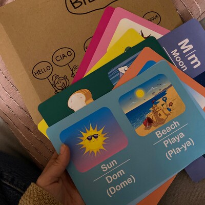 Bilingual Italian/english Flashcards. Alphabet Bi-lingual Flash Cards ...