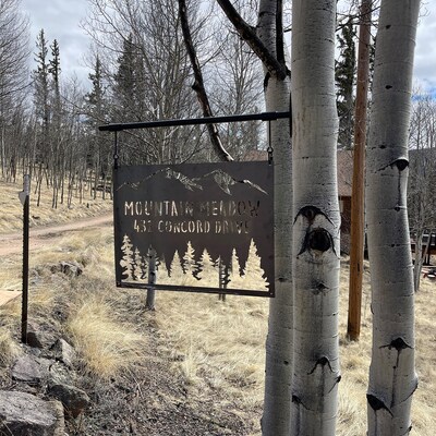 Oval METAL Evergreen SIGN personalized Metal Sign Personal - Etsy