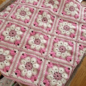 Star Granny Square Crochet Pattern for Blankets, Sky Granny Square ...