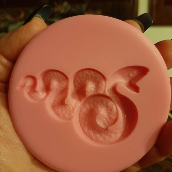 Large Snake Silicone Casting Mold/mould (67mm) for Crafts, Jewelry ...