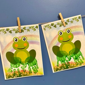 Spring Footprint Art Craft, Memory Baby Art Keepsakes, Preschool ...