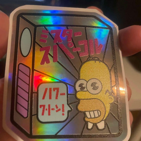 The Simpsons Rainbow Foil Cool Lisa Sticker - Etsy