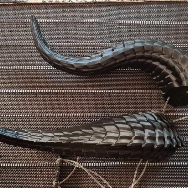 NEW Fantasy Wyvern Horns - 3D Printed Dragon Horns for LARP Cosplay ...