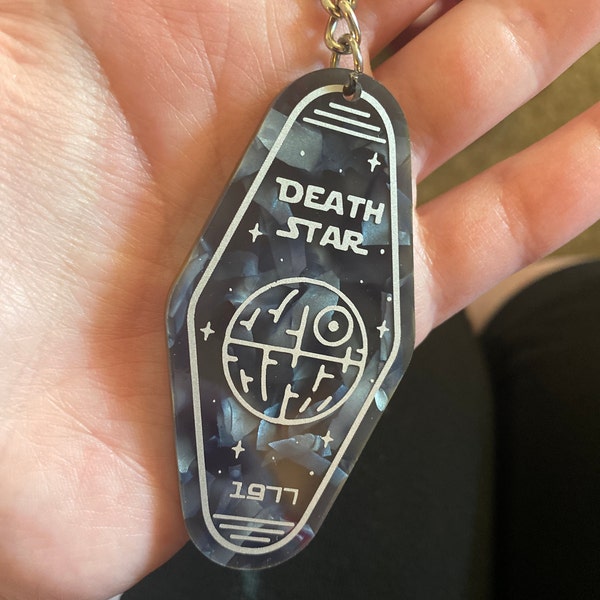 Death Star Acrylic Keychain Star Wars Hotel Motel Skywalker Han Solo ...
