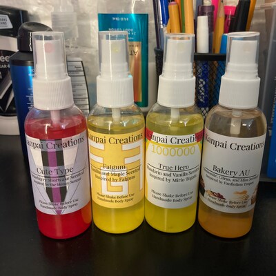 Anime Inspired Body Spray, Anime Perfume - Etsy