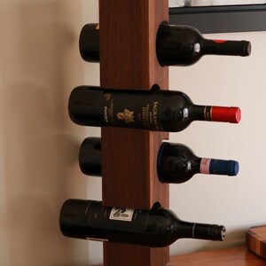 Custom Tabletop Wine Rack From Solid Cherry Wood, Hard Wood With Welded ...