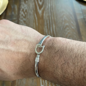 Sterling Silver Fully Adjustable Bangle Bracelet | Etsy