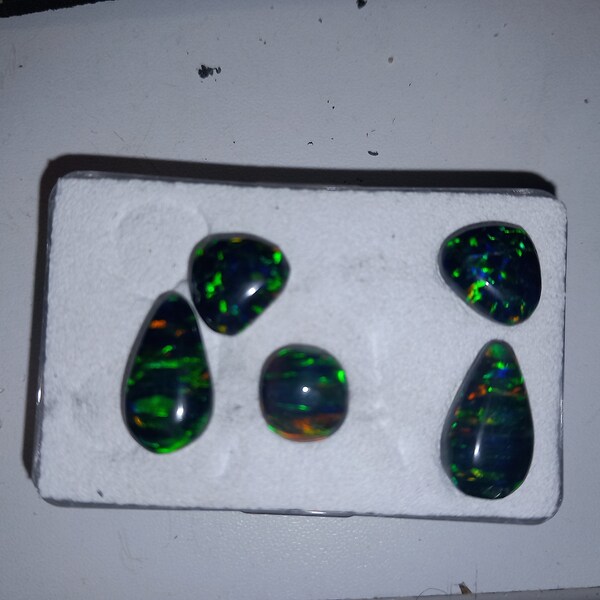 Heat Resistant Synthetic Opal, 24 Gilson-like Opals resin Free, High ...