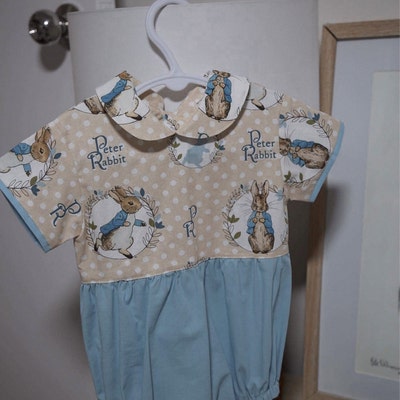 Boys Peter Rabbit Romper Custom MADE TO ORDER, Sizes 0000 2, Boys ...