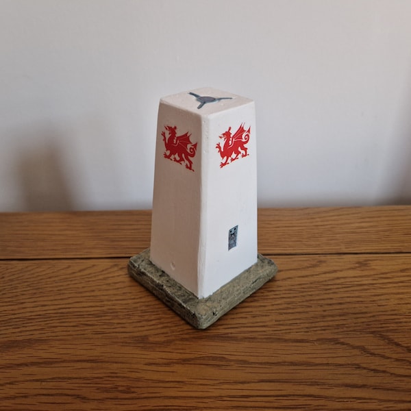 Personalised OS Trig Point Model - Plain White With Your Choice of Text ...