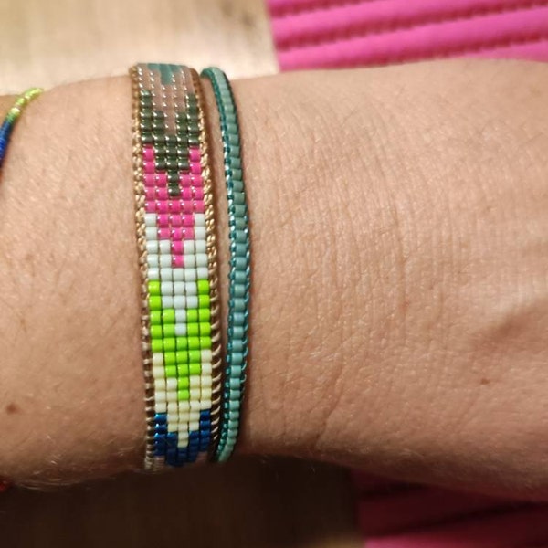 Armcandy - Miyuki Bracelet - Woven Color Choice - Etsy