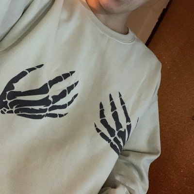 Skeleton Hands Halloween Skeleton Bra Hoodie Skeleton Hands - Etsy