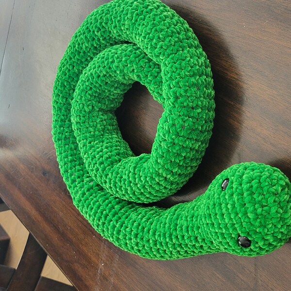 NO SEW - Snake Crochet Amigurumi Pattern, Serpent, Rattle Snake, Adder ...