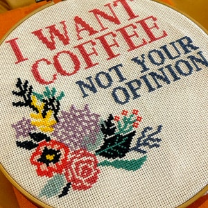 Easy Modern Cross Stitch Pattern One Color Counted Cross - Etsy