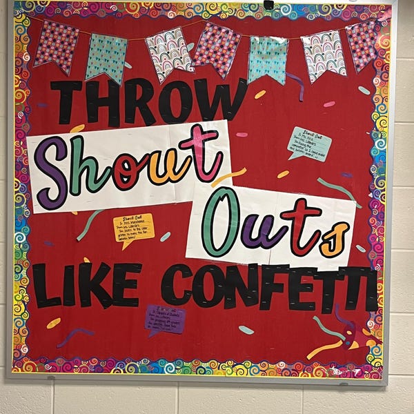 Kindness Matters Bulletin Board, Pastel Glitter Rainbow Display Kit ...