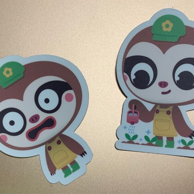 Leif Cute Vinyl Sticker choose an Expression Animal - Etsy