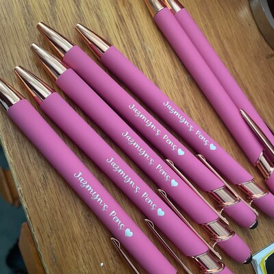 Custom Wedding Rose Gold Pens, Personalized Business Pens, Bulk Custom ...