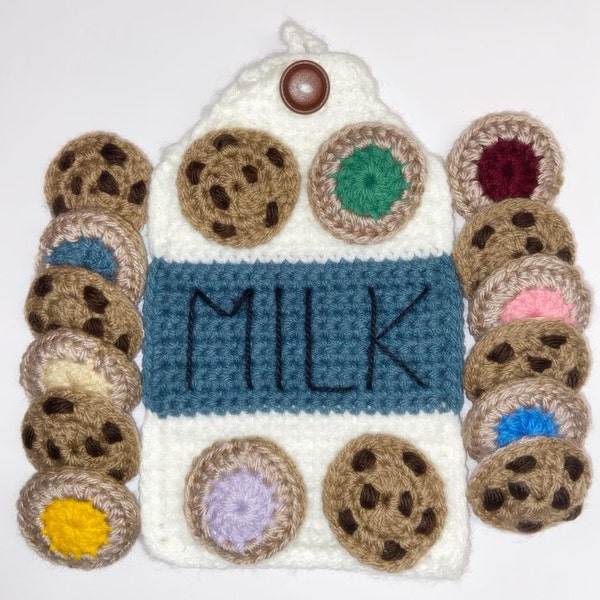 Milk & Cookies Memory Game PATTERN ONLY Original Stitchedbyshari Design ...