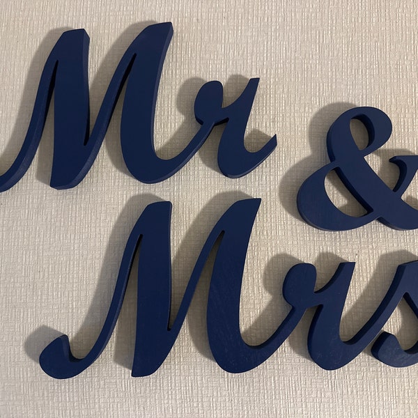 Wedding Sign Dr & Dr, Sweet Heart Table Sign Dr and Mrs, Freestanding ...