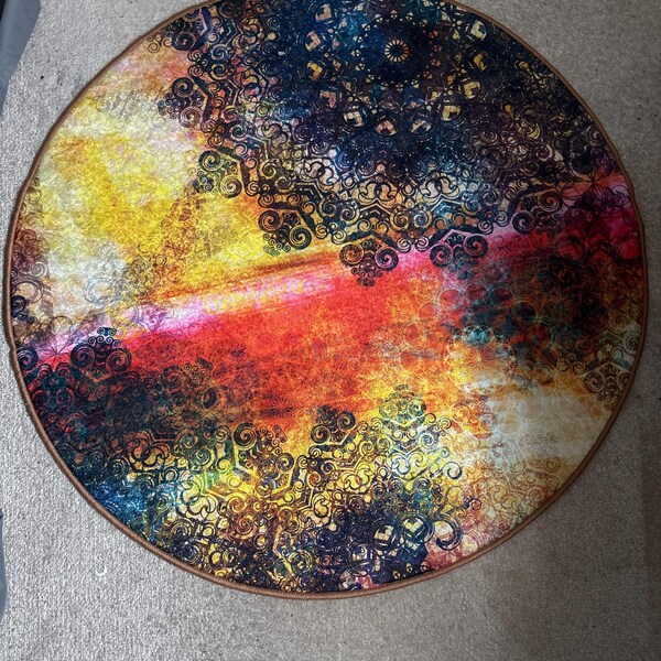 Dinosaurs Themed Washable Kid's Room Rug|forest Road Nursery Play Mat ...