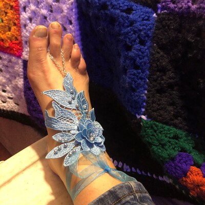 Dragon Barefoot Sandals. Silver Chain Foot Jewelry. Targaryen 3 Head ...