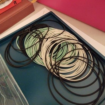 PINK Alphabet ABC Beads Rainbow Letters Name Beads Initial Words Spacer ...