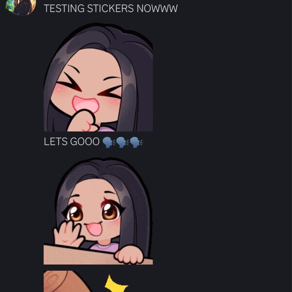 SUPER SET Cute Girl Chibi Emotes vanilla Skin/light Pink Hair for ...