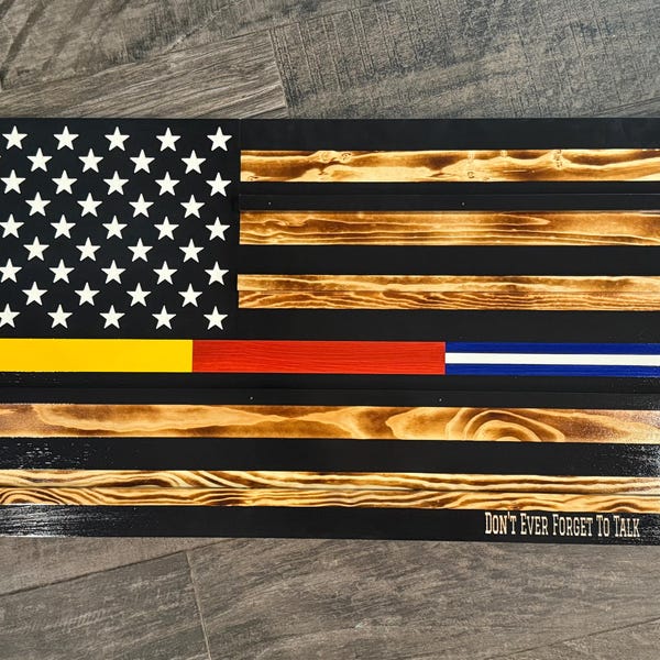 AMERICAN FLAG: Challenge Coin Display Flag Options, Wooden Flag, United ...
