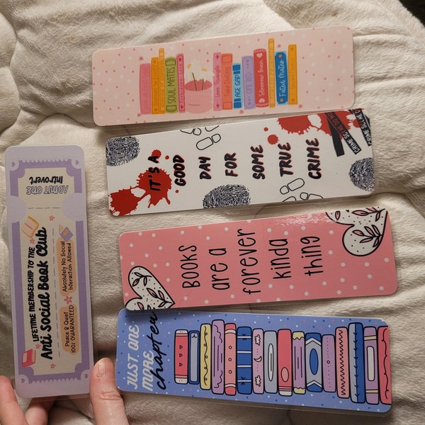 Bookish Trope Ticket Bookmarks | Gift for Book Lovers, Personalized ...