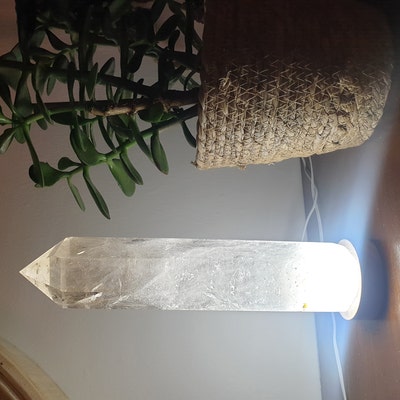 Crystal Wooden Led Light Stand Base With Usb Only Beautiful - Etsy