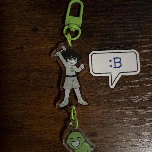 Homestuck Rose and Jade Connection Keychains/charms! - Etsy