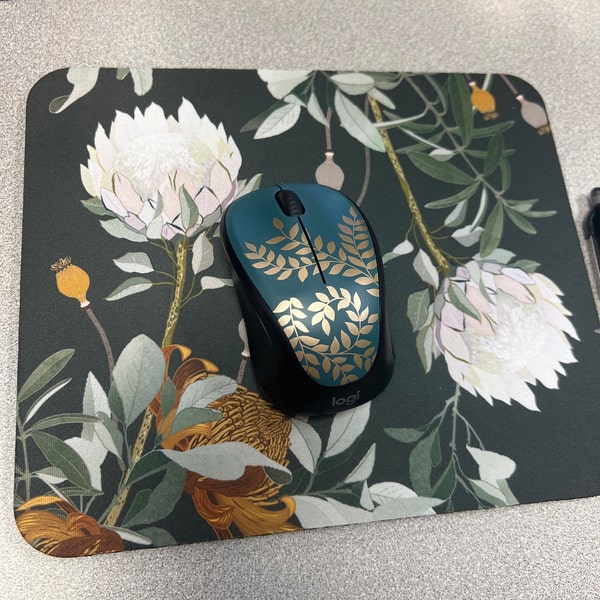 Mouse Pad Protea Floral Mouse Pad Floral Mouse Pad Office Mouse Pad ...